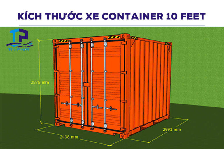Các kích thước xe container tiêu chuẩn cho vận chuyển hàng hóa